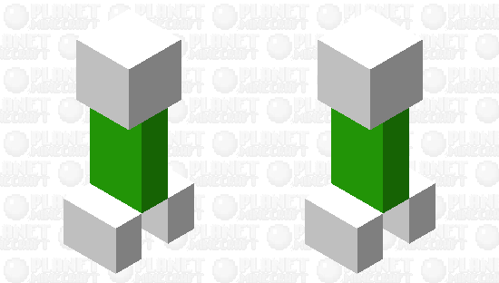 Weird Creeper Minecraft Mob Skin