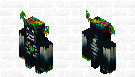 Dan Bull WARDEN Minecraft Mob Skin