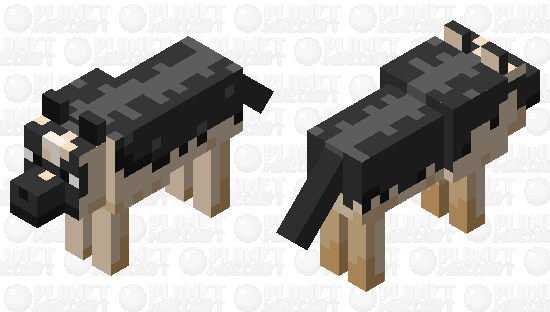 German Shephard Minecraft Mob Skin