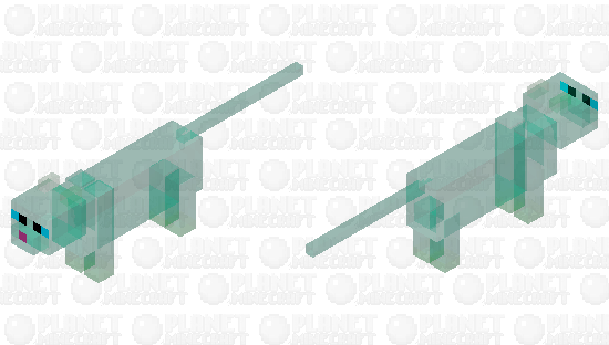 Ghost cat Minecraft Mob Skin