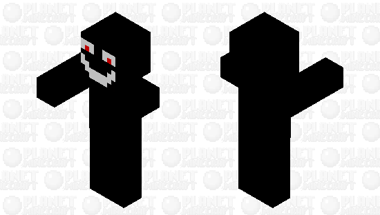 black smilling man Minecraft Mob Skin