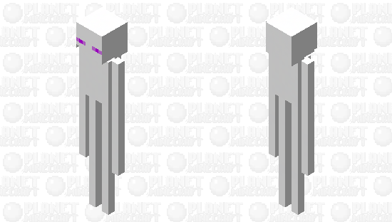 Albino Enderman From SystemZee Minecraft Mob Skin