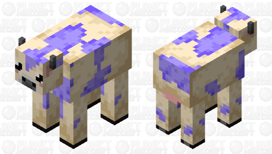 Blueberry Pie Cow Mob Skin Minecraft Mob Skin