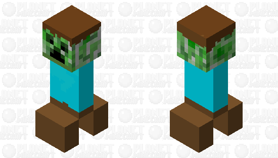 Steve creeper Minecraft Mob Skin