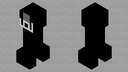 Plain white creeper Minecraft Mob Skin
