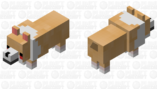 Cute dog Minecraft Mob Skin