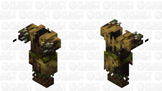 Standard Zombie Villager Jungle Biome Outfit in 2x Resolution - Base ...