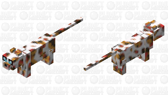 Reddish Spotted Calico Minecraft Mob Skin