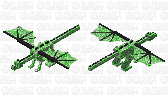 Creeper Ender Dragon Minecraft Mob Skin