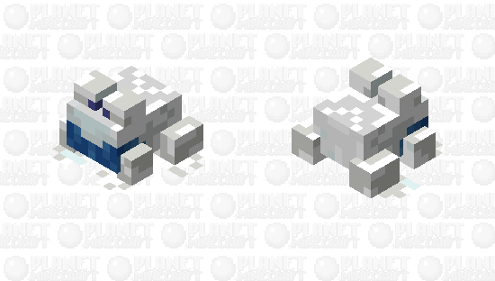 Snow Frog Minecraft Mob Skin