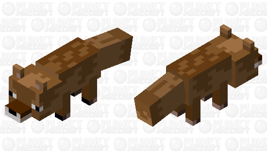 brown fox Minecraft Mob Skin
