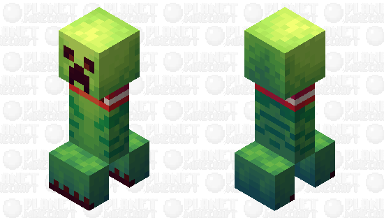 Lush Creeper (TNT) Minecraft Mob Skin
