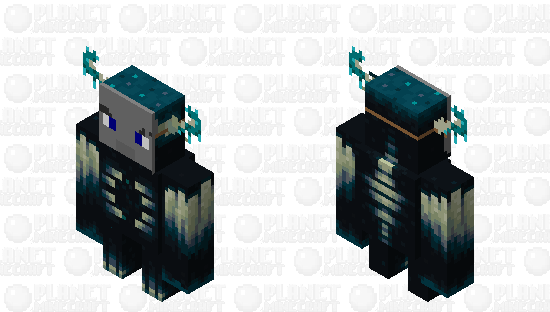 Warden wearing a mask Minecraft Mob Skin