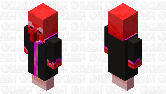 More color inverted Evoker Minecraft Mob Skin