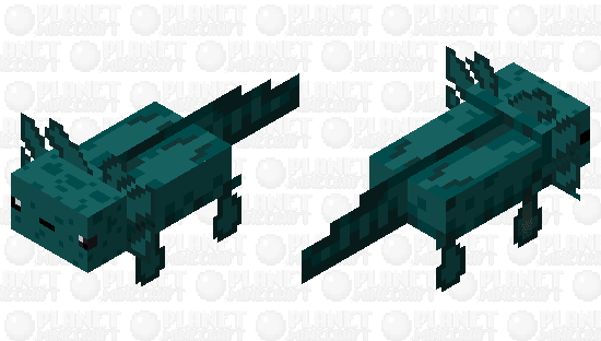 Legendary axolotl Minecraft Mob Skin