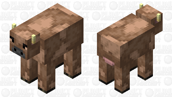 The Mooshroom (Brown) (Re-Texture) Minecraft Mob Skin