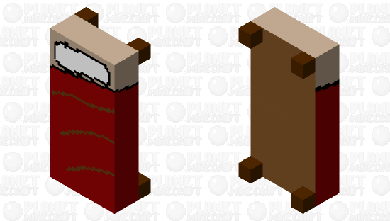 Slightly more realistic bed Minecraft Mob Skin