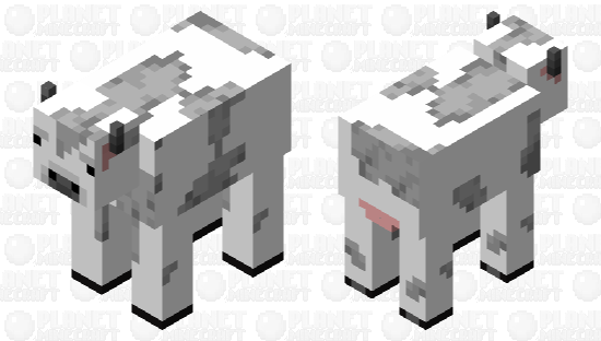 Snow Cow Minecraft Mob Skin