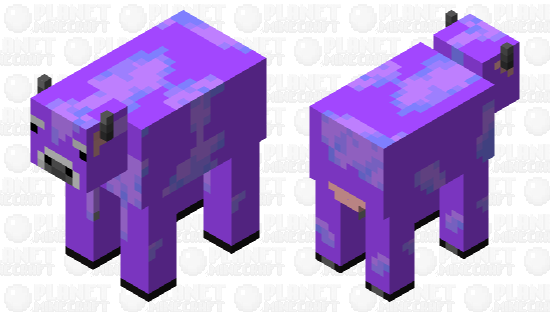 Grape Cow Minecraft Mob Skin