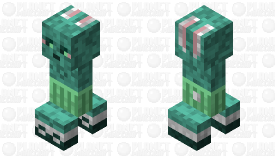 tsundere creeper bunny Minecraft Mob Skin