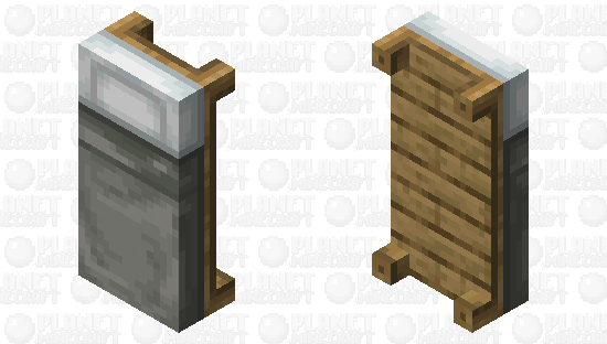 Standard Light Gray Bed Texture in 2x Resolution - Base Minecraft Mob Skin