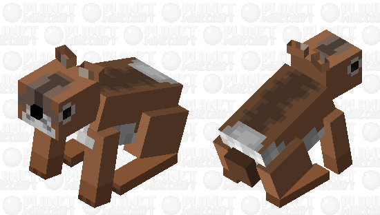 Squirrel rdr2 Minecraft Mob Skin