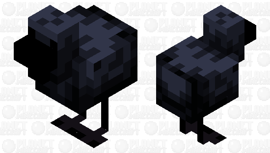 Ayam Cemani Minecraft Mob Skin