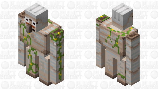 iron golem w. Googly eyes Minecraft Mob Skin