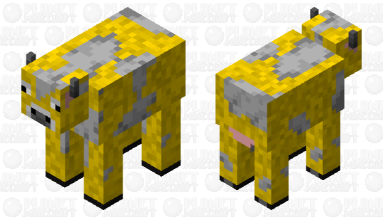 Golden cow Minecraft Mob Skin