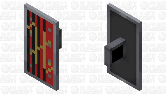 Medieval Shield (Red Sheaths) Minecraft Mob Skin