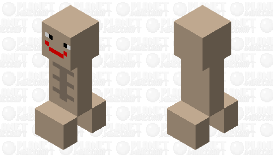 strong creeper with abs Minecraft Mob Skin