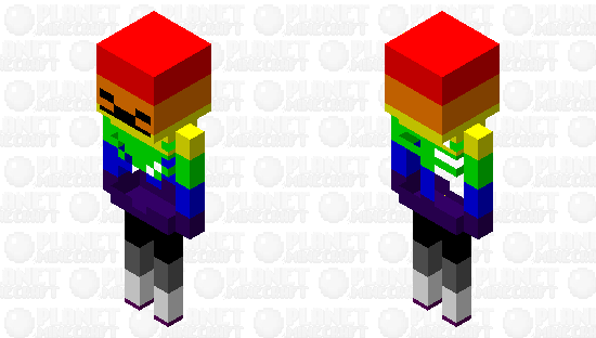 LGBTQ SKELETON Minecraft Mob Skin