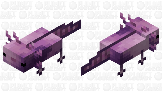 Purple patches axolotl Minecraft Mob Skin