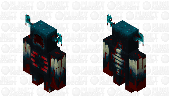 the screaming warden Minecraft Mob Skin