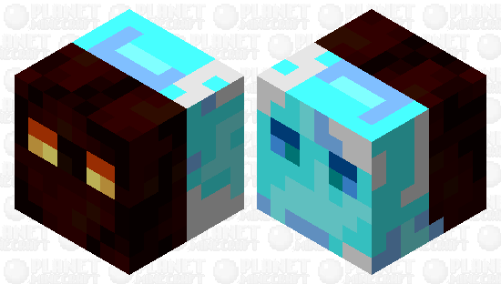 Magma inverted half and half Minecraft Mob Skin