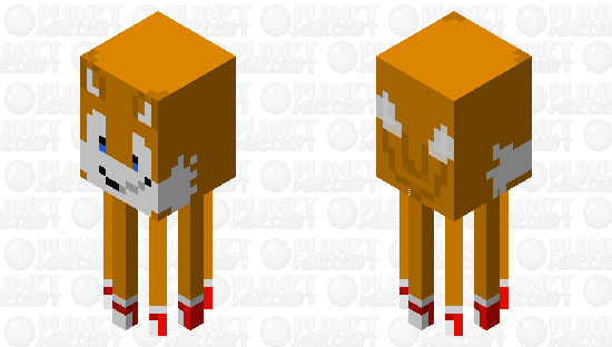 Tails Squid (Sonic the Hedgehog) Minecraft Mob Skin