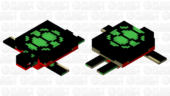 Demon Turtle Minecraft Mob Skin