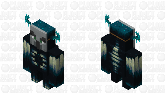 Warden with mask V3 Minecraft Mob Skin