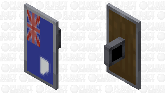 Australia Flag Shield Minecraft Mob Skin