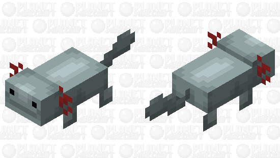 Fakemon Wooper Shiny Axolotl Minecraft Mob Skin