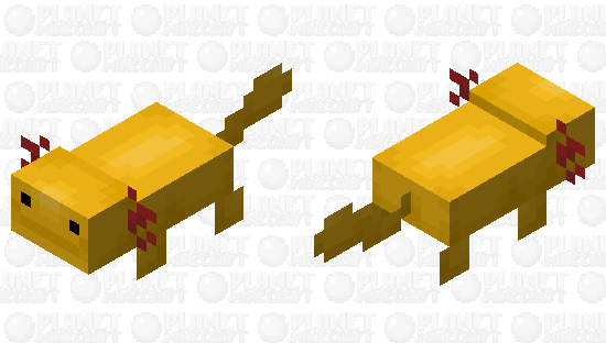 Fakemon Wooper Axolotl Minecraft Mob Skin