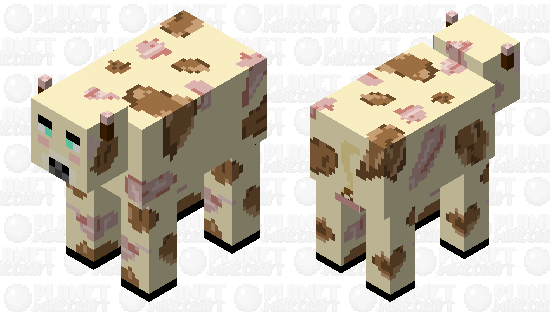 Peachy Cow Minecraft Mob Skin