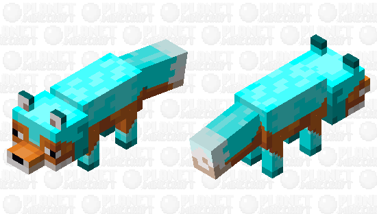 Armed Fox Minecraft Mob Skin