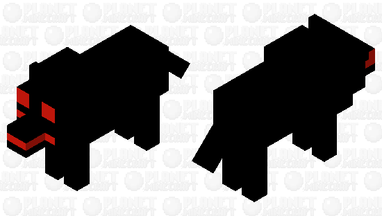 Death Wolf Minecraft Mob Skin