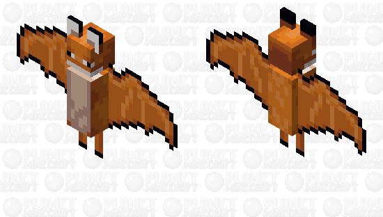 Bat Fox Minecraft Mob Skin