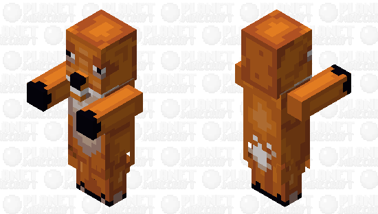 vilager zombie fox Minecraft Mob Skin