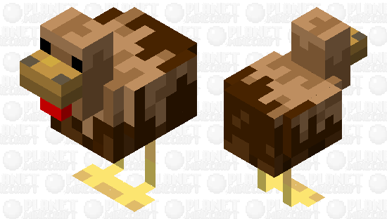Cleaned up Chicken texture Minecraft Mob Skin