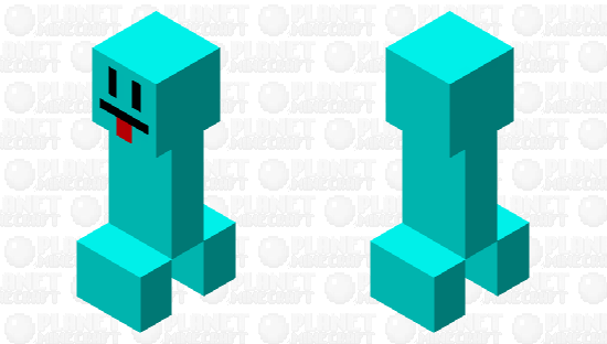 Goofy creeper Minecraft Mob Skin