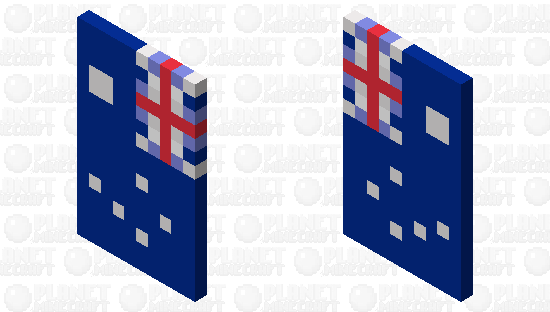 Australia Flag cape Minecraft Mob Skin
