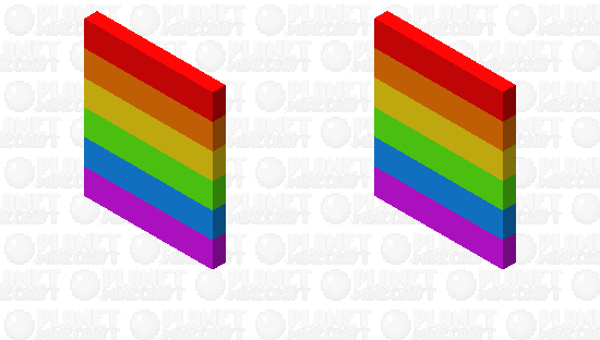Small Pride Flag Cape Minecraft Mob Skin